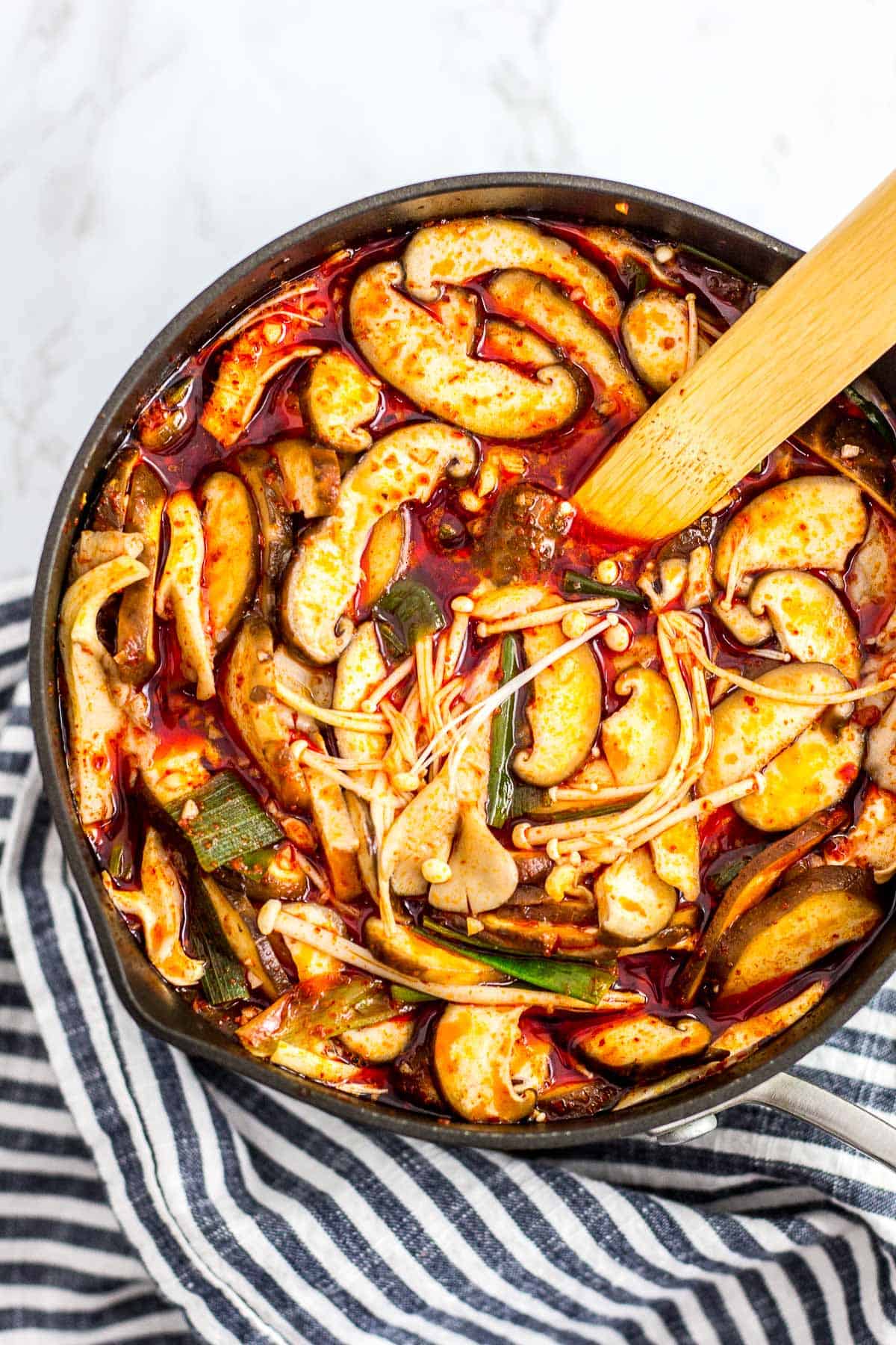 Vegan Yukgaejang with Mushroom - My Eclectic Bites