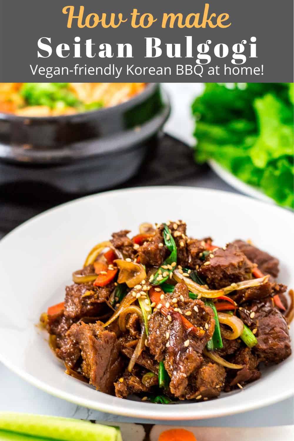 How to make Vegan Bulgogi with Seitan - My Eclectic Bites