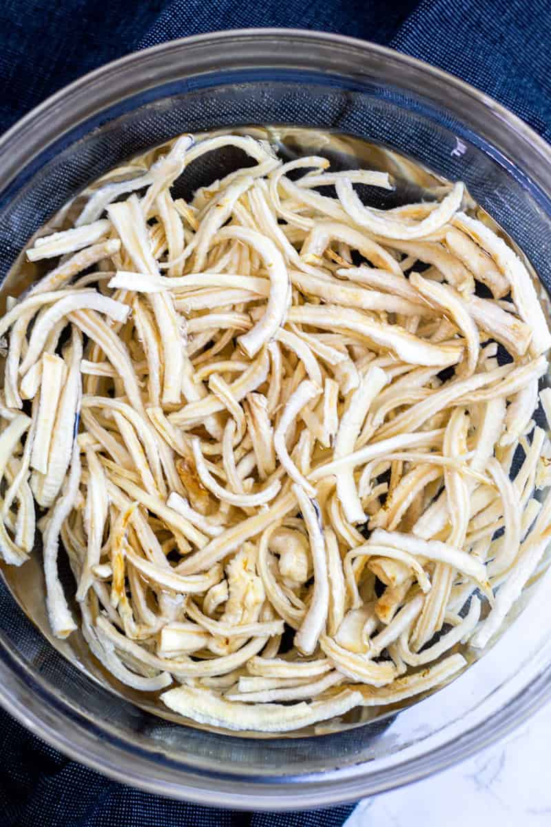 Sauteed Doraji (Bellflower roots) - My Eclectic Bites