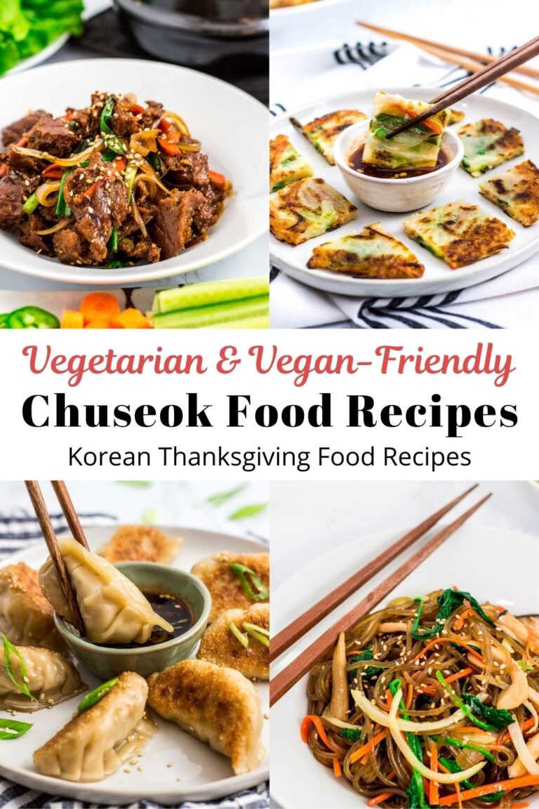 Chuseok Food Recipes (for vegetarians & vegans) - My Eclectic Bites