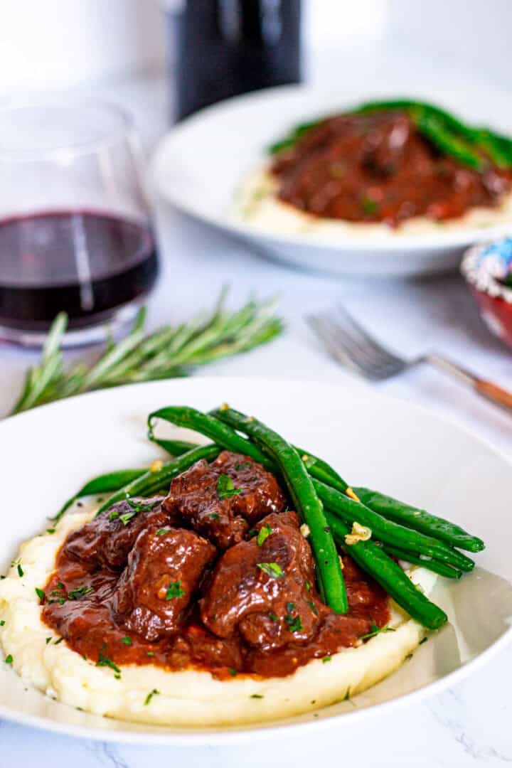 Brandy braised beef with red wine - My Eclectic Bites