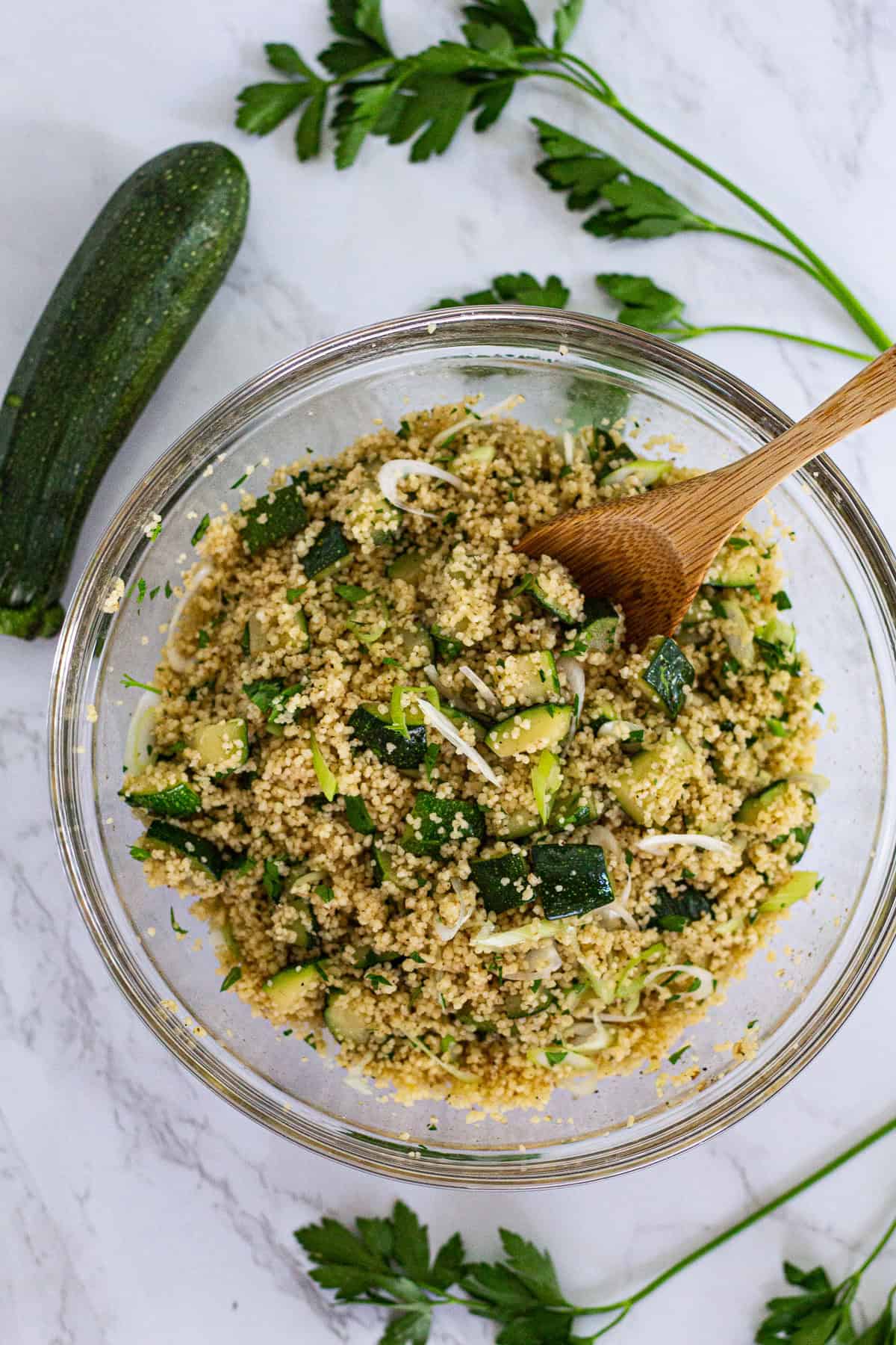 Easy 20-Minutes Zucchini Couscous with Indian Spices - My Eclectic Bites